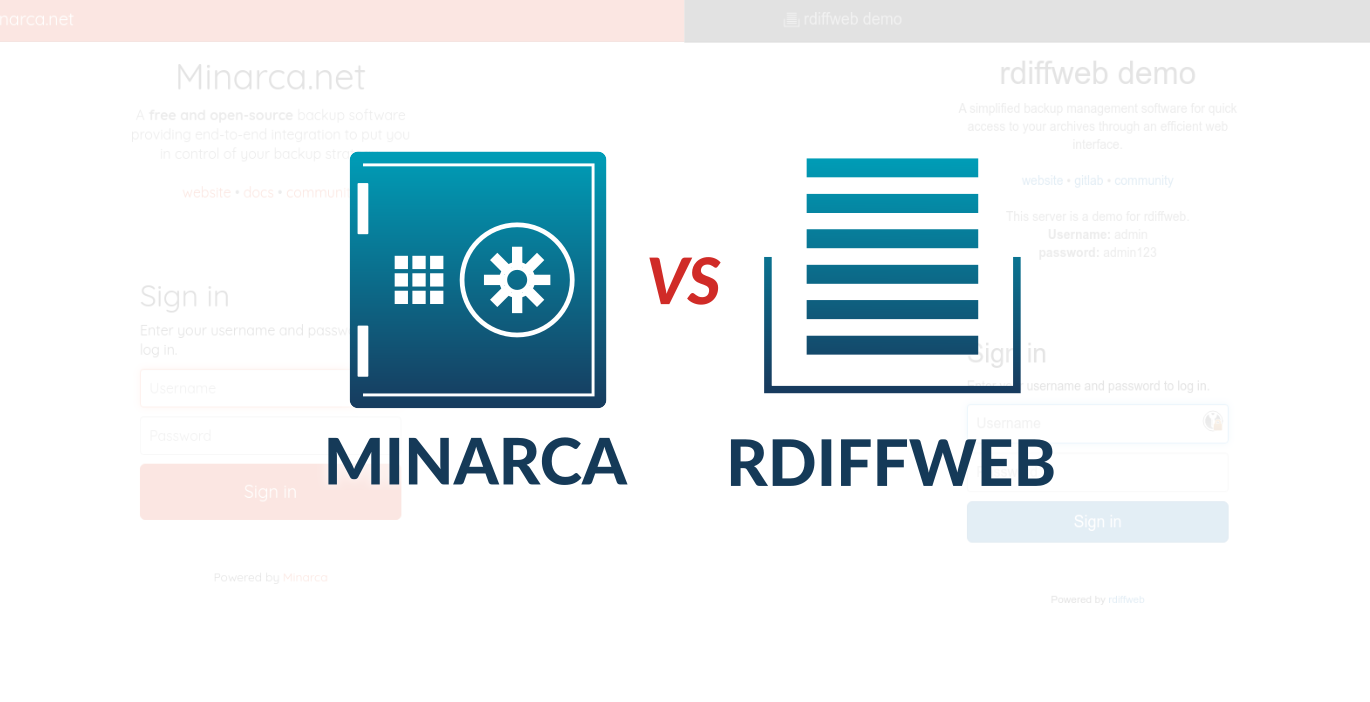Which backup solution should I choose: Rdiffweb or Minarca? | Rdiffweb
